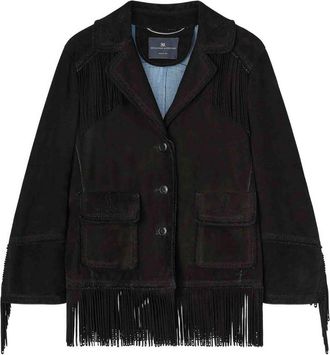 Ermanno Scervino Manteau Au Genou - Noir