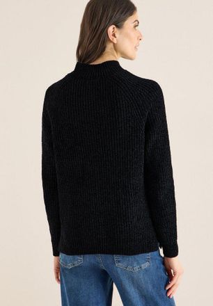 Cecil Stehkragenpullover mit feiner Struktur