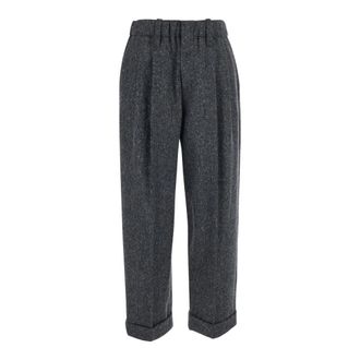 Brunello Cucinelli Tapered Hosen - - Trousers - Damen - Grau - S
