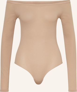 Alaia Alaïa Off-Shoulder-Body braun