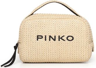 Pinko Pinko, Femme, Sacs, Beige, Taille: ONE Size Petit sac en raphia