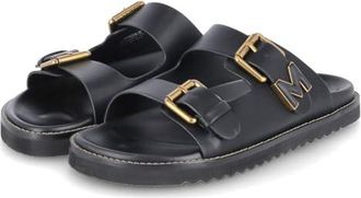 Mexx Mules Rachel Penny pour femme, en synthétique, noires, Noir, 42 EU