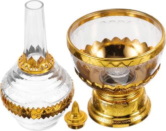 BESPORTBLE Buddhistische Weihwasser flasche Transparent f&uuml;r Hausaltar mit Kulturellem Segen K&uuml;nstlerischem Design und Tauf wasserspender Spirituelle Opfergabe f&uuml;