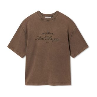 Axel Arigato Paris Washed Sky T-Shirt - - Tops - Herren - Braun - XL