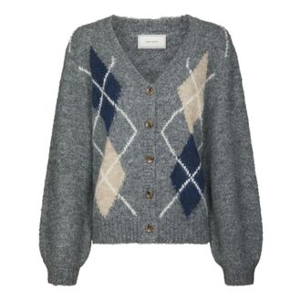 Neo Noir Femme, Pulls, Multicolore, Taille: 36 FR Beleney Petit Cardigan Flou Cheque