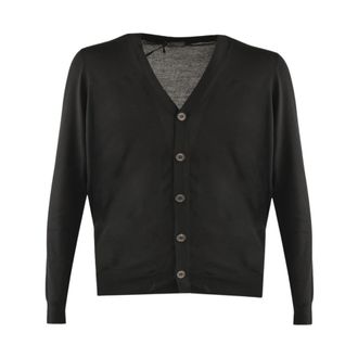 Drumohr Modern V-Ausschnitt Cardigan D0D109 - - Knitwear - Herren - Schwarzk - M
