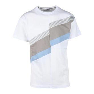 Dirk Bikkembergs Homme, Tops, Blanc, Taille: 2XL T-shirt en coton