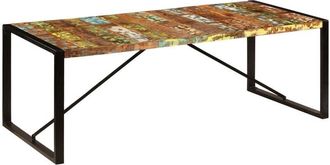 vidaXL Esstisch 220x100x75 cm Altholz Massiv Vidaxl