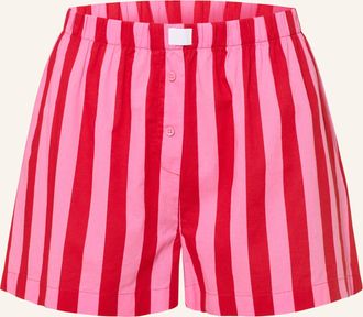 Mey Mey Schlafshorts Serie Happy Stripes rot