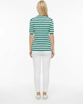 Dolce & Gabbana Womens Blue Silk T-Shirt