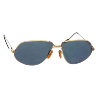 Cartier Pre-owned Metall Sonnenbrille - - Pre-owned - Damen - Blau - ONE SIZE