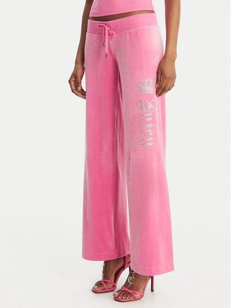 Juicy Couture Jogginghose Gothic Crown JCBBJ126806 Rosa Straight Leg