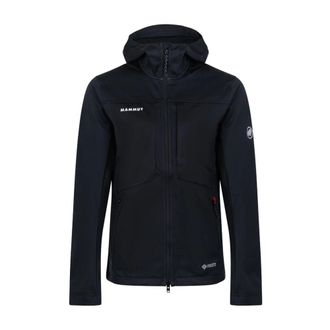 Mammut Hooded Softshell Jacket In Technical Fabric - - Sport - Herren - Schwarzk - S