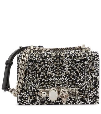 Alexander McQueen Schultertasche Jewelled Satchel Mini