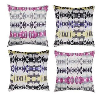 ForenTex Kissenh&uuml;llen, Mehrfarbig, Violett, 45 x 45 cm, 4 St&uuml;ck