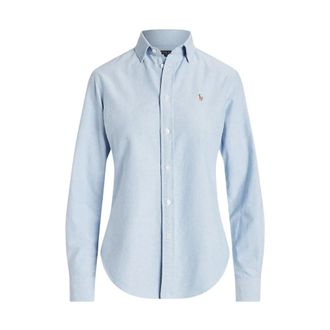 Polo Ralph Lauren Femme, Blouses et Chemises, Bleu, Taille: 38 FR Oxford Slim Fit Shirt