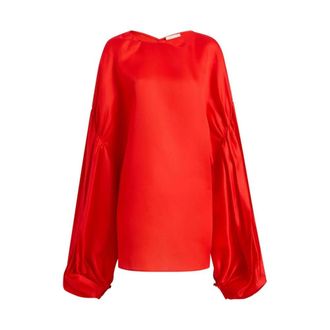 Khaite Quico Bluse - - Blouses & Shirts - Damen - Rot - S