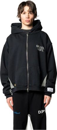 Gallery Dept. Homme, Sweatshirts et sweats &agrave; capuche, Noir, Taille: XL Contrast Panel SweaT-shirt