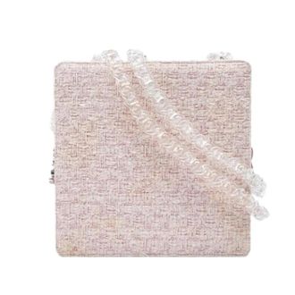 Chanel Pre-owned Vintage Tweed Shoulder Bag - - Pre-owned - Damen - Rosa - ONE SIZE