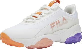 Fila Damen Loligo Logo wmn Sneaker, White-Apricot Tan, 42 EU
