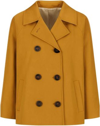 Max Mara Femme, Vestes, Jaune, Taille: 40 FR Manteau Croisé