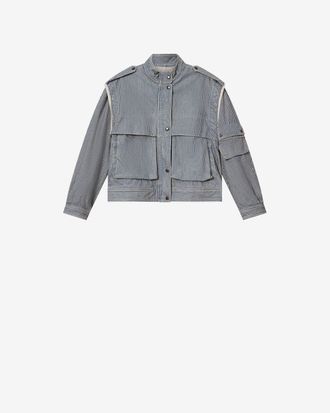 Isabel Marant Veste Edany - Femme - Bleu-blanc - Taille34 - Marant &Eacute;toile