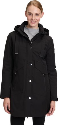 Betty Barclay Damen Outdoorjacke mit Abnehmbarer Kapuze 36, Schwarz