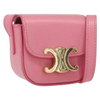 Celine Pre-owned Leather Mini Bag - - Pre-owned - Damen - Rosa - ONE SIZE
