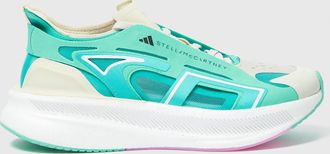 Stella McCartney UltraBOOST 5 Running Trainers, Woman, Mint Rush/White/Sand, Size: 3h