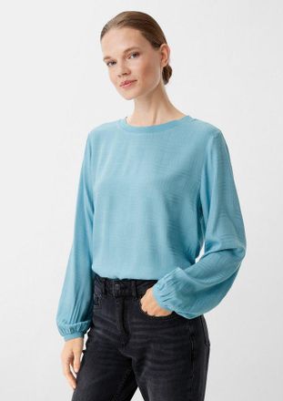 Comma Langarmbluse Bluse Blusenshirt aus Viskose