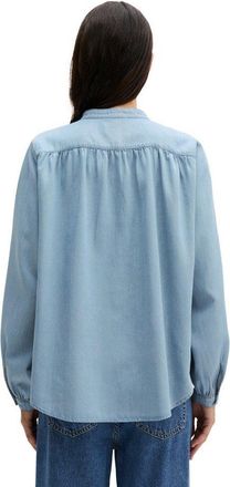 Marc O'Polo Jeansbluse loose fit aus Leinen-Mix