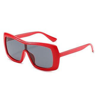 Generic 2025 Designer Fashion Candy Color Big Frame Street Shooting Lunettes de soleil pour hommes et femmes (couleur : G, taille : moyen)