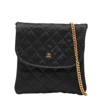 Chanel Pre-owned Pochette en Satin - Femme - Pre-owned - Noir - Taille: ONE Size