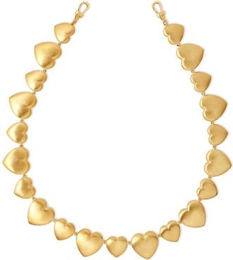 Marie Lichtenberg 14kt Gelbgoldhalskette mit Herzen