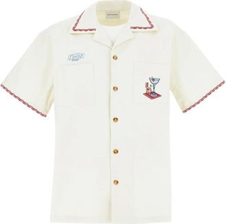 Dr&ocirc;le de Monsieur Homme, Chemises, Beige, Taille: L Camicia Bowling