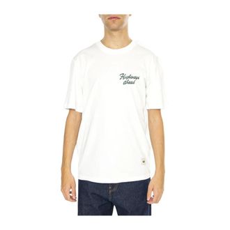 CAT T-Shirt mit Rundhalsausschnitt - - Tops - Herren - Wei&szlig; - XL