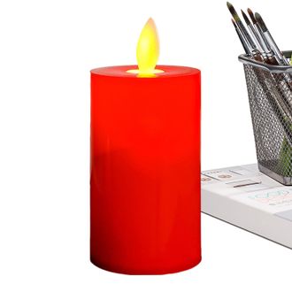 Generico Flammenlose Kerzen mit beweglicher Flamme, flackernde Kerze mit Batterie, gefälscht, LED, Tischdekoration, Heimdekoration