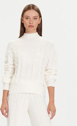 Guess Rollkragenpullover W5BR30 Z1192 Écru Relaxed Fit