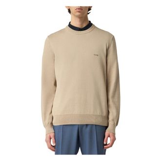 HUGO BOSS Round-Neck Strickwaren - - Knitwear - Herren - Beige - S