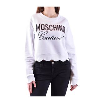 Moschino Stylische Sweatshirts und Hoodies - - Sweatshirts & Hoodies - Damen - Wei&szlig; - M
