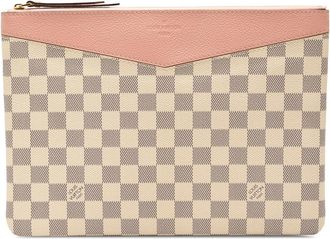 Louis Vuitton Clutches - Damier Azur Daily Pouch - Gr. unisize - in Wei&szlig; - f&uuml;r Damen