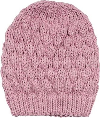 styleBREAKER Bonnet en Tricot pour Femmes avec Motif de Bulles, uni pour lhiver, Bonnet en Tricot avec Motif de framboises 04024193, Couleur:Mauve