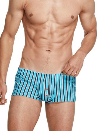 SEOBEAN Boxershorts Baumwolle Boxershort Tight Cup Trunk Gestreift