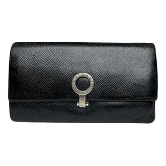 Bulgari Portefeuille en cuir Pre-owned - Femme - Pre-owned - Noir - Taille: ONE Size