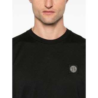 Stone Island Compass Logo T-Shirt - Black