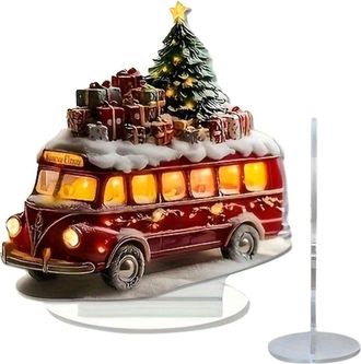 Generic Weihnachtsdekoration | 2D-Weihnachtsdekoration aus Acryl für Partys, Mittelstücke für, Bücherregal, Bücherregal, Büro, Zuhause, Esszimmer