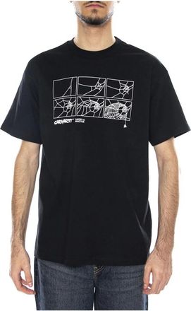 Carhartt Work in Progress Homme, Tops, Noir, Taille: S Short Sleeve Graphic T-Shirt