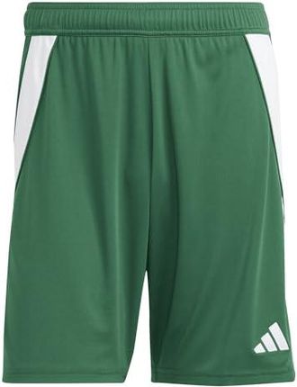 adidas Mens Short Tiro 24, Team Dark Green/White, S