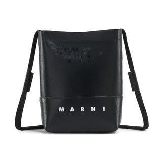 Marni Umh&auml;ngetasche mit Schn&uuml;rsenkel-Riemen - - Bags - Herren - Schwarzk - ONE SIZE