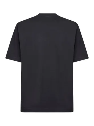 Dolce & Gabbana Mens Black Cotton Jersey Logo T-Shirt T-Shirts And Polos